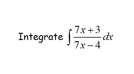 Integrating Fractions